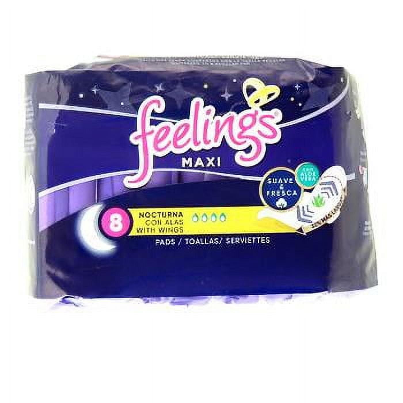 Feelings, Overnight Pads With Wings, Count 1 - Feminine Sanitary ...