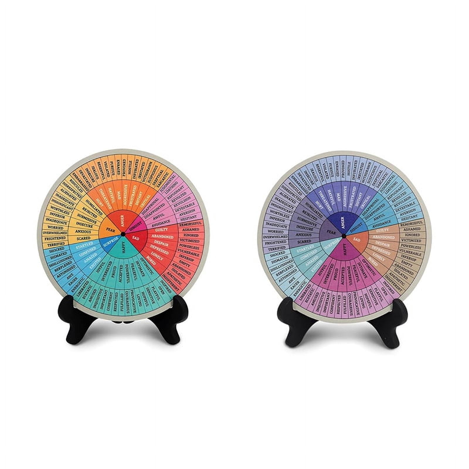 Feelings Wheel, Double-Sided Emotion Wheel with Stand, Counseling ...