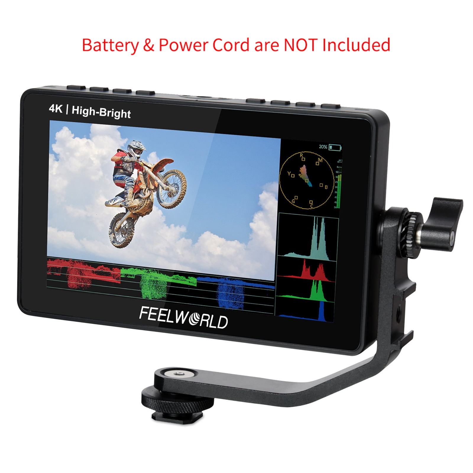 Feelworld F5 Prox 5.5 inch DSLR Camera Field Monitor 1600nit Bright HD ...