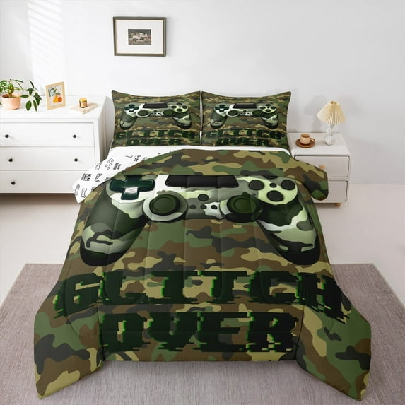 Feelyou 3D Camo Gamepad Bedding Comforter Set for Boys, Cartoon Games ...