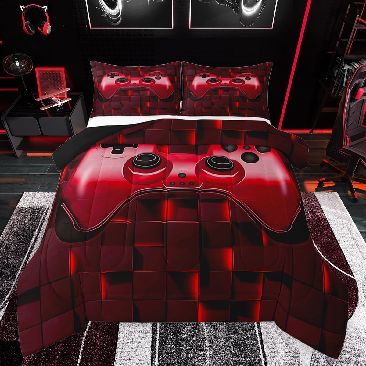 Feelyou 3D Game Console Bedding Comforter Set for Boys, Modern Video ...
