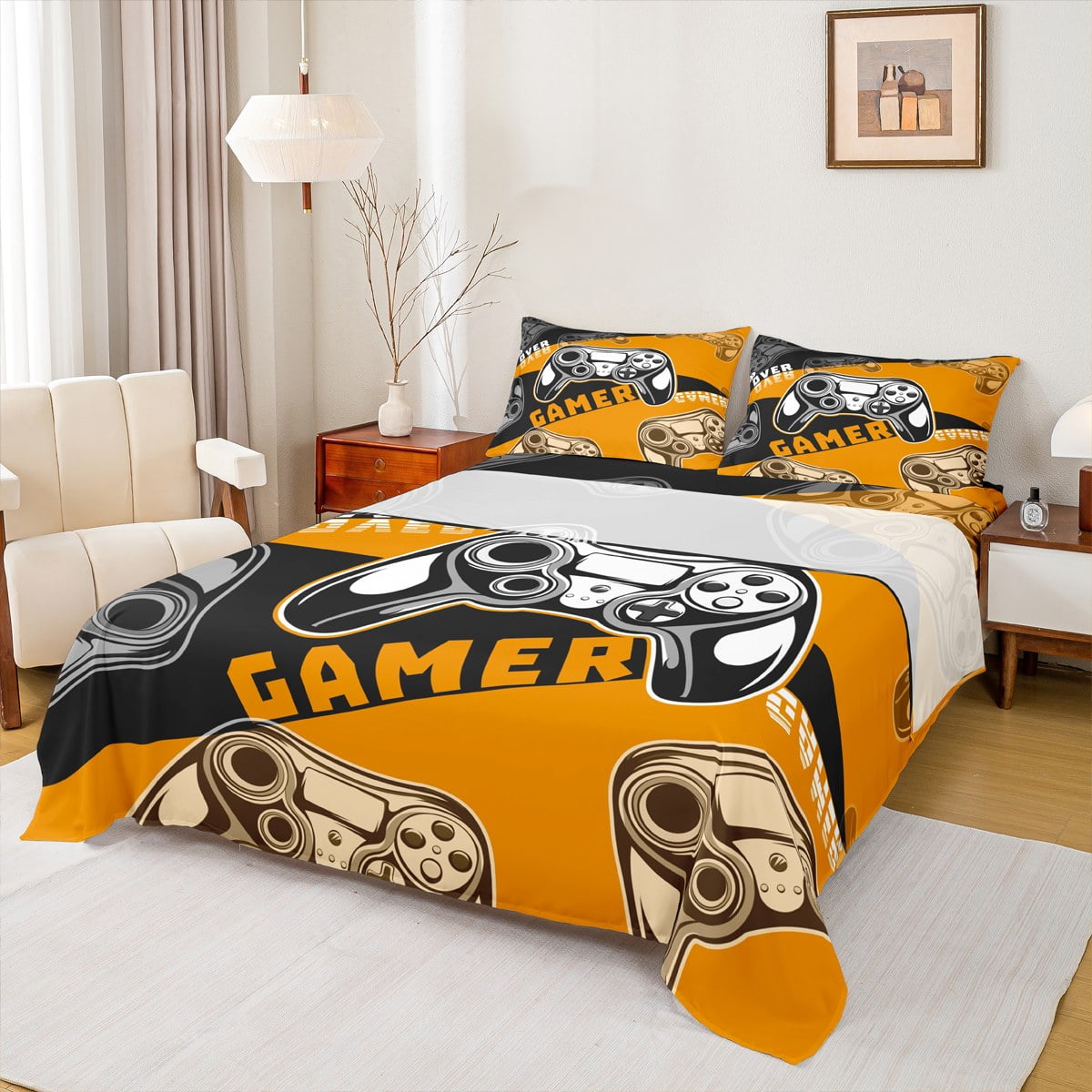 Feelyou 3D Gamepad Lover Twin Sheet Sets for Teens, Video Gaming Gamer ...