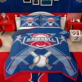 Feelyou Baseball Player Kids Queen Comforter Set, Modern Ball Game ...