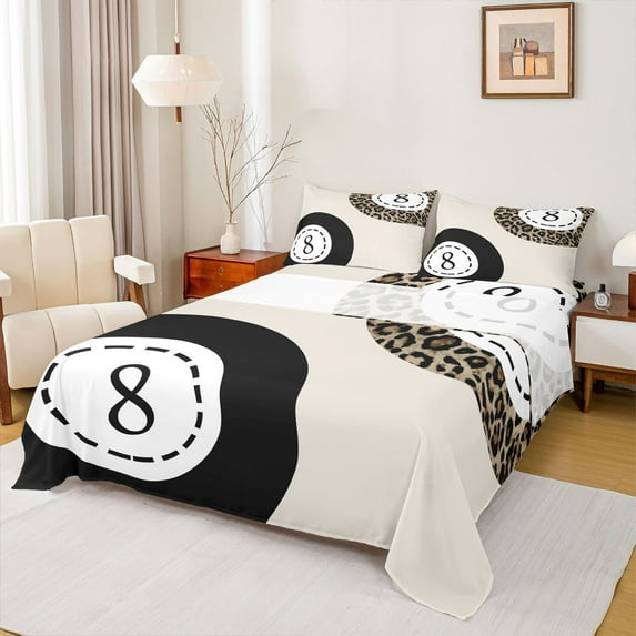 Feelyou Cartoon Billiards Twin Sheet Sets, Simple Fashion Style Bedding ...