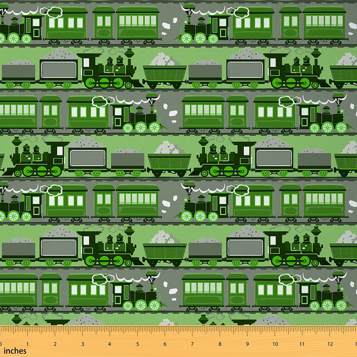 Feelyou Cartoon Train Teens Fabric by the Yard 10 Yards, Traffic ...