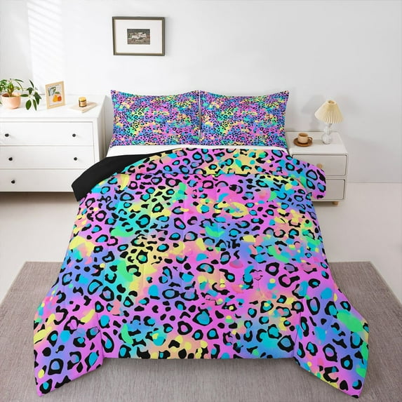 Feelyou Cheetah Leopard Print Twin Comforter Sets, Modern Fashion ...