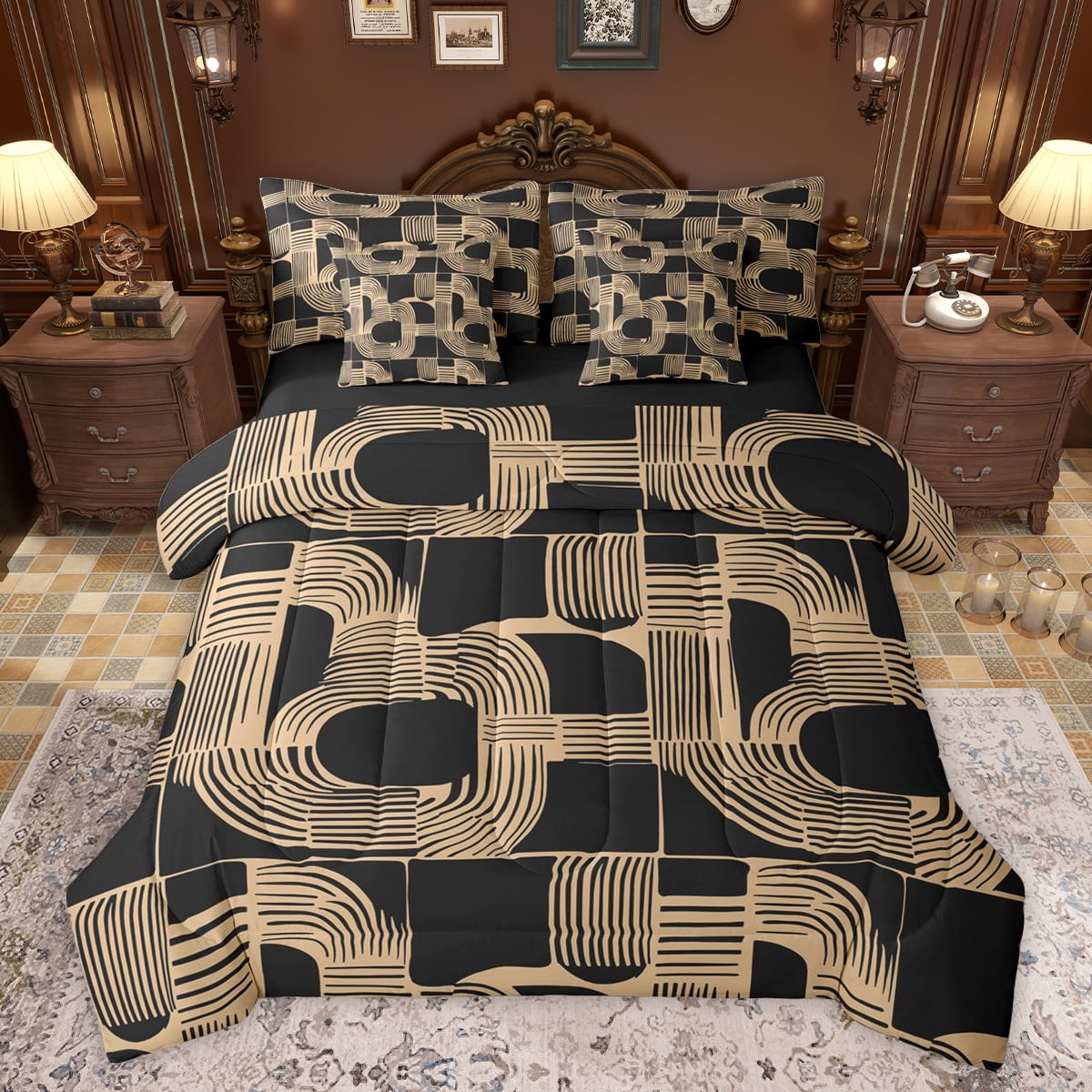 Black And Brown Comforter Sets