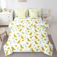 Feelyou Cute Dinosaur Bedding Comforter Set 7pcs, Coconut Tree Plant ...