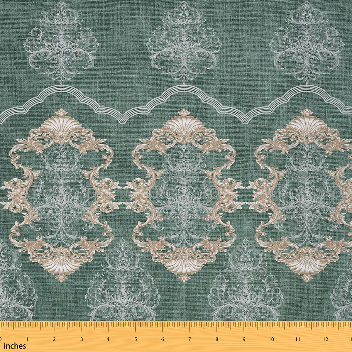 Feelyou Damask Floral Print Fabric by the Yard 10 Yards for Kid, Hippie ...