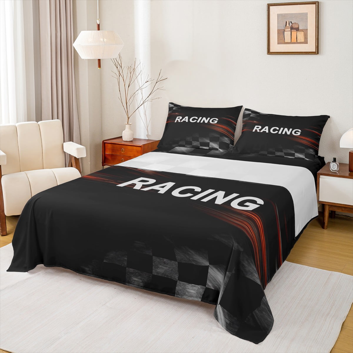 Feelyou Extreme Racing Car Full Size Sheets, Modern Speed Sports Bed ...