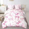 Feelyou Fashion Princess Bow Comforter Set 7pcs, Watercolor Bowknot ...