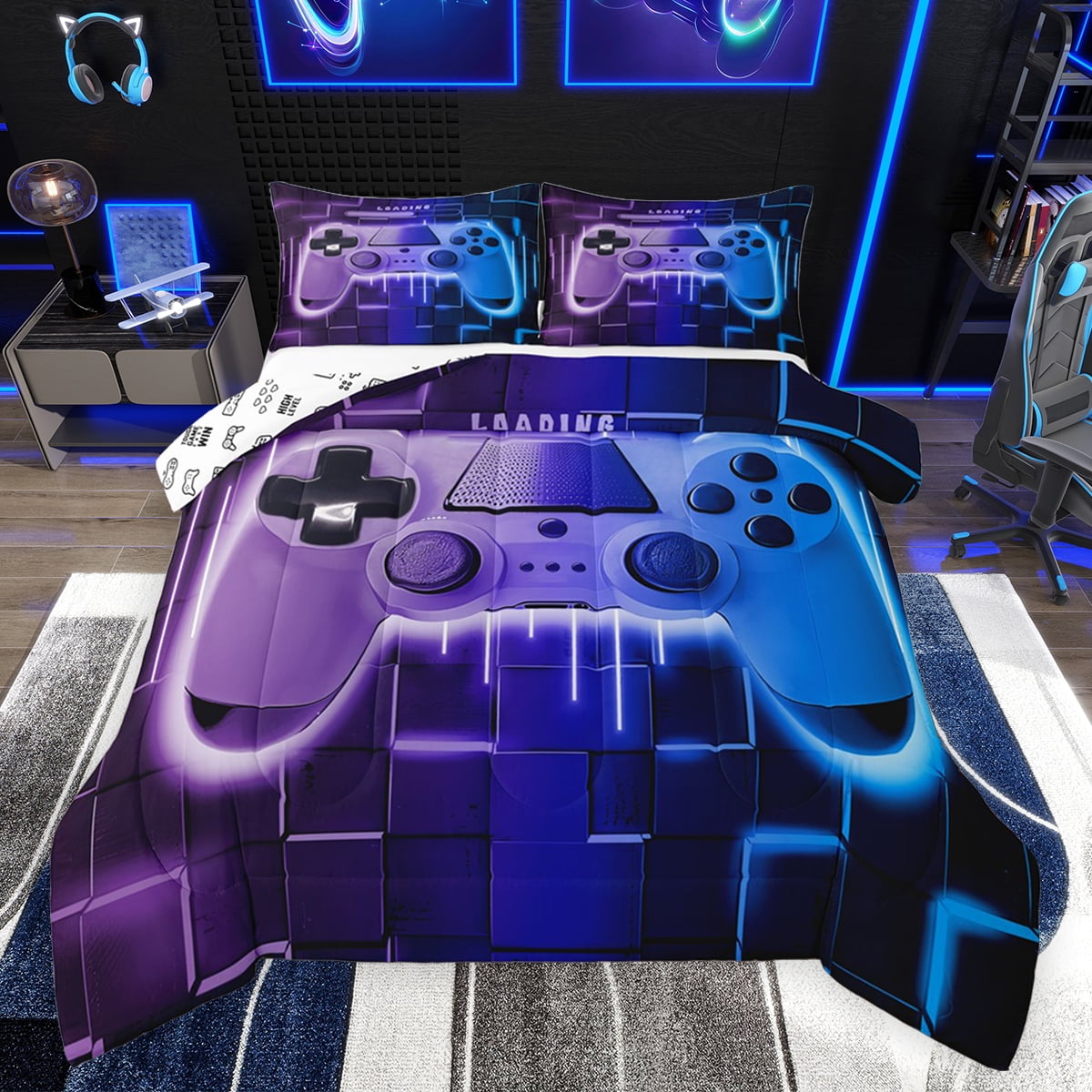 Feelyou Futuristic Game Controller Bedding Comforter Set for Kids ...