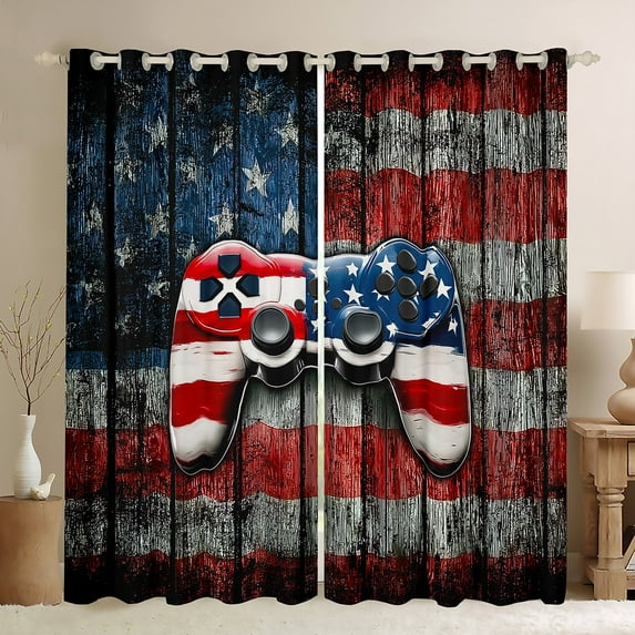 Feelyou Gamepad Lover Boys Blackout Curtains Set of 2 (52x84 Each ...