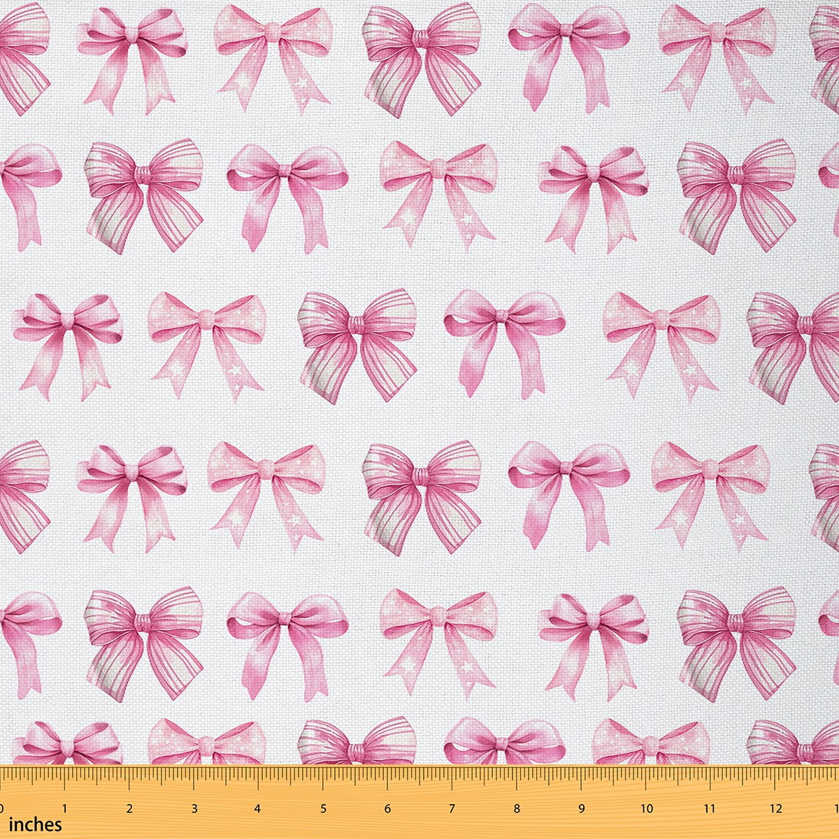 Feelyou Girly Pink Ribbon Fabric by the Yard 3 Yards, Cartoon Stars ...