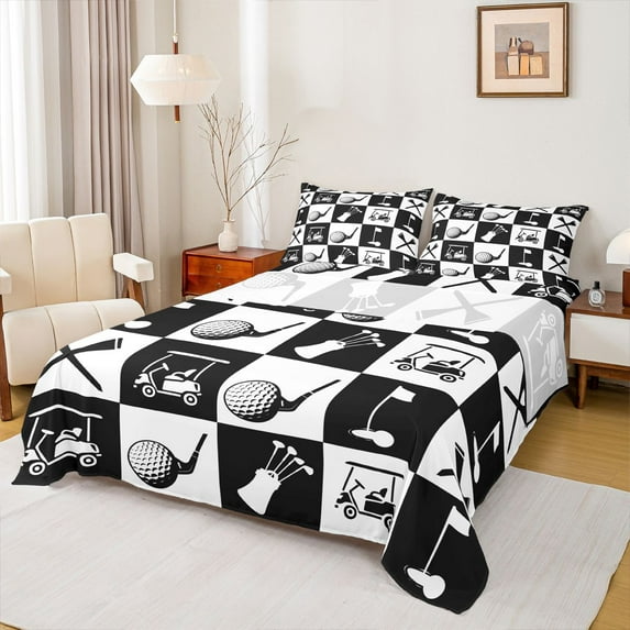 Feelyou Golf Lover Boy Twin Sheet Sets, Sports Gaming Gamer Twin Fitted ...