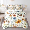 Feelyou Groovy Daisy Flower Bedding Comforter Set 7pcs, Spring ...