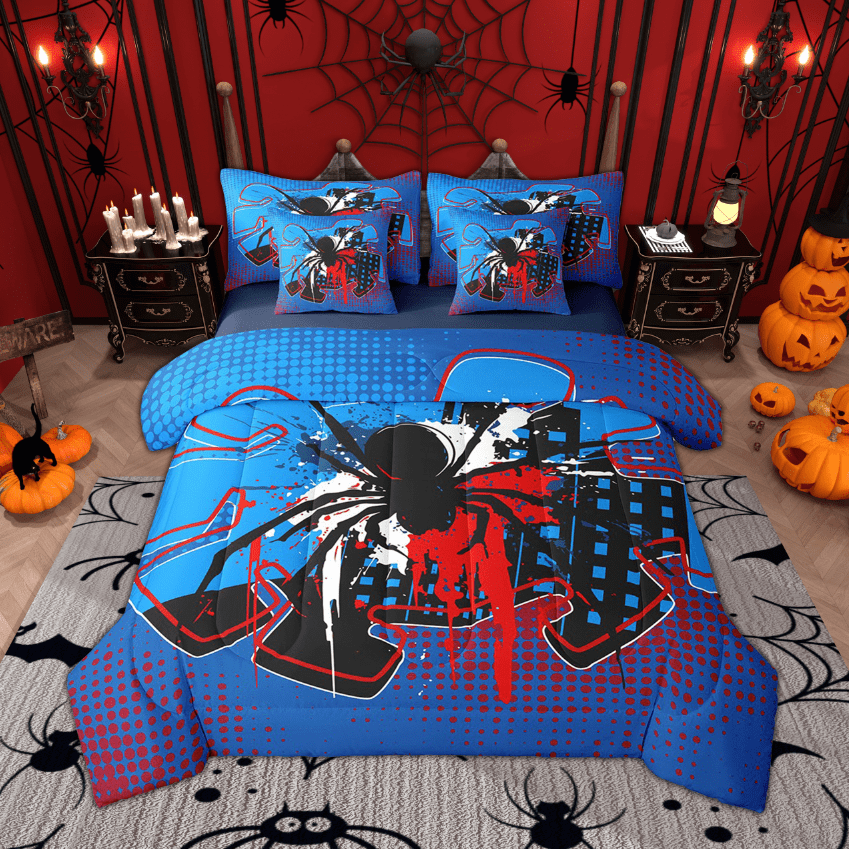 Feelyou Happy Halloween Bedding Comforter Set 7-Piece for Kids Teens ...