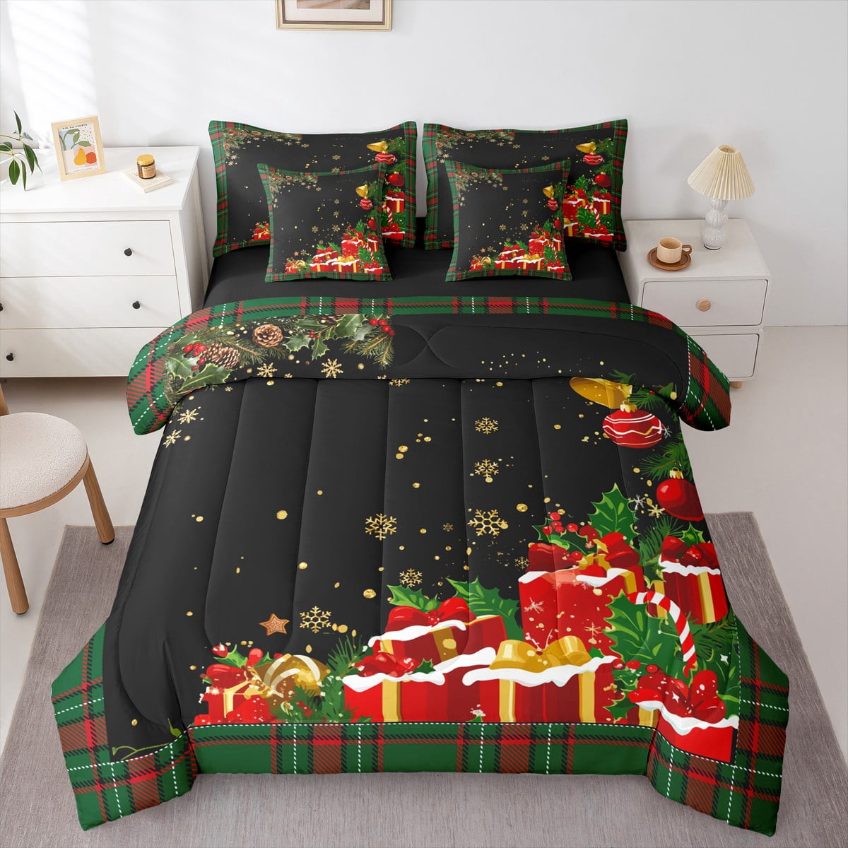 Feelyou Happy New Year Bedding Comforter Set 7 Pieces for Kids ...