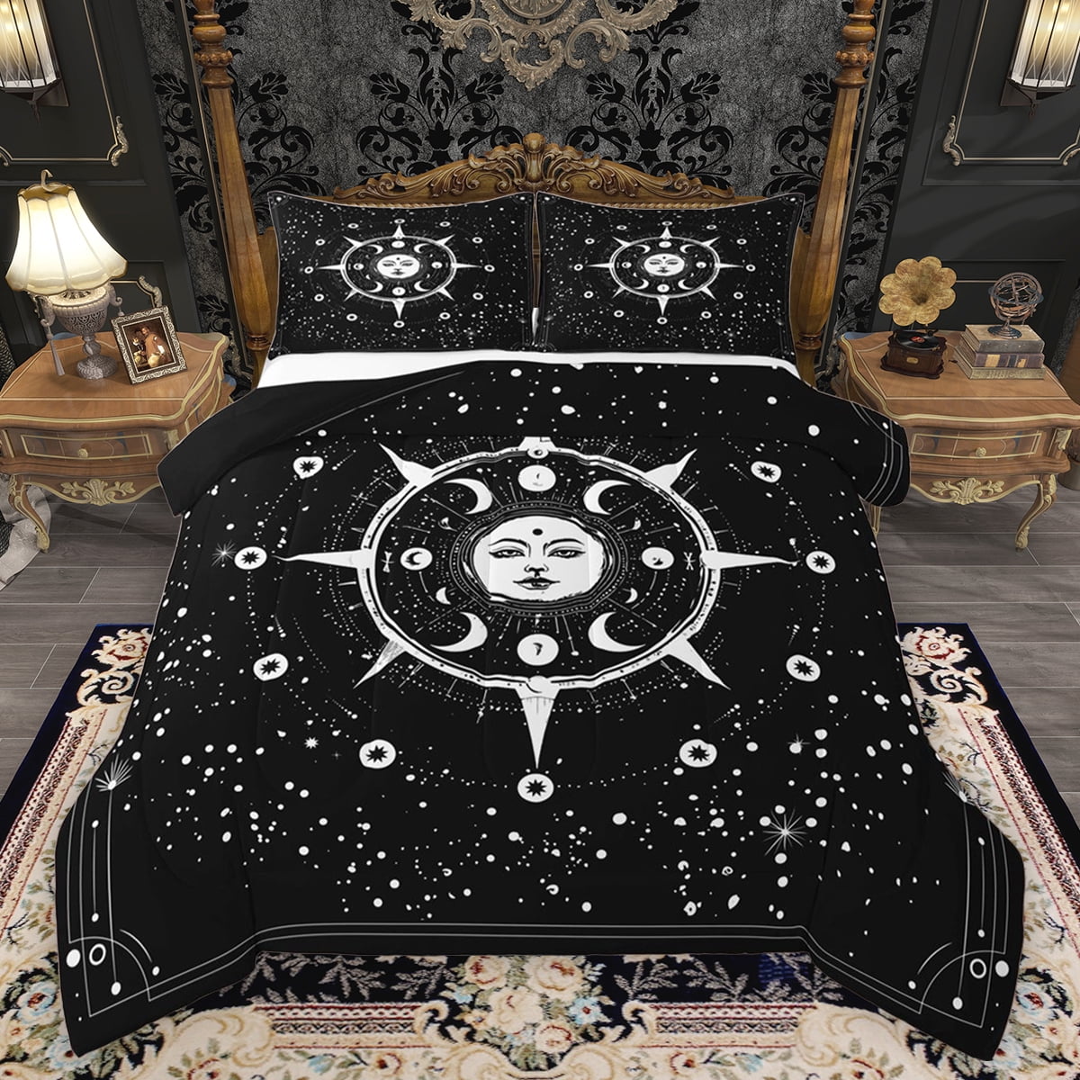 Feelyou Hippie Sun Moon Full Size Comforter Sets, Mystic Western ...