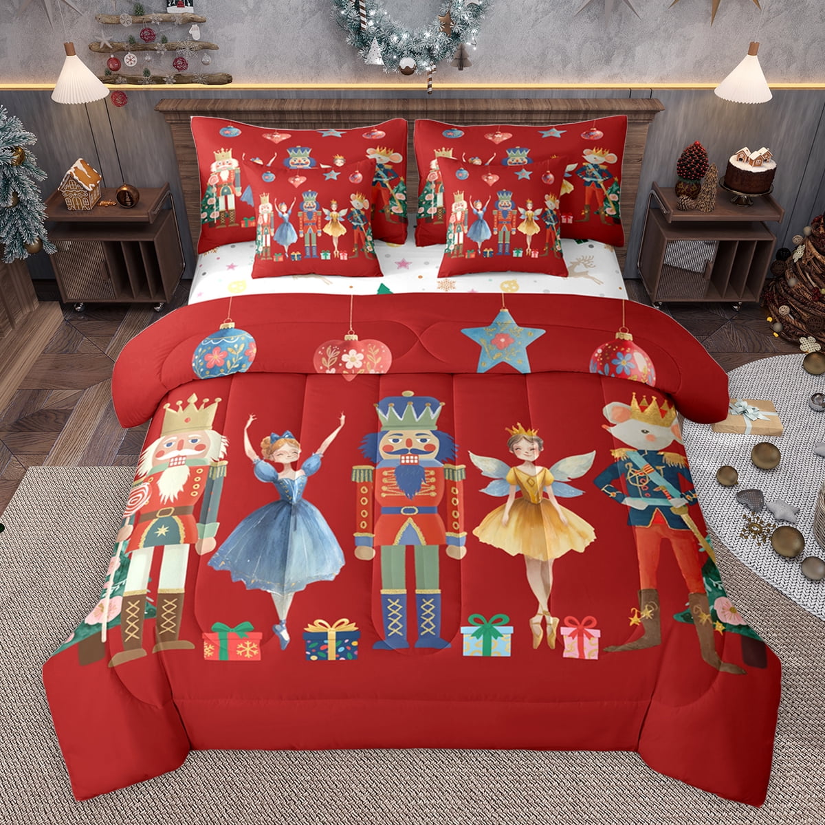 Feelyou Kawaii Western Princess Bedding Comforter Set 7pcs, Cartoon ...