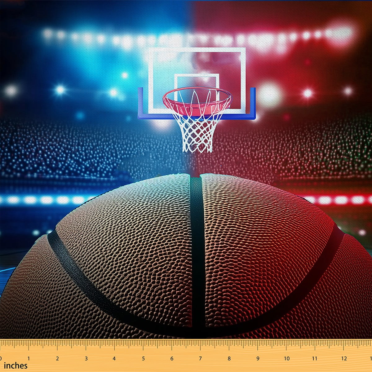 Feelyou Kids Eat Sleep Fabric by the Yard 1 Yard, Basketball Player Room Decor Fabric by the ...