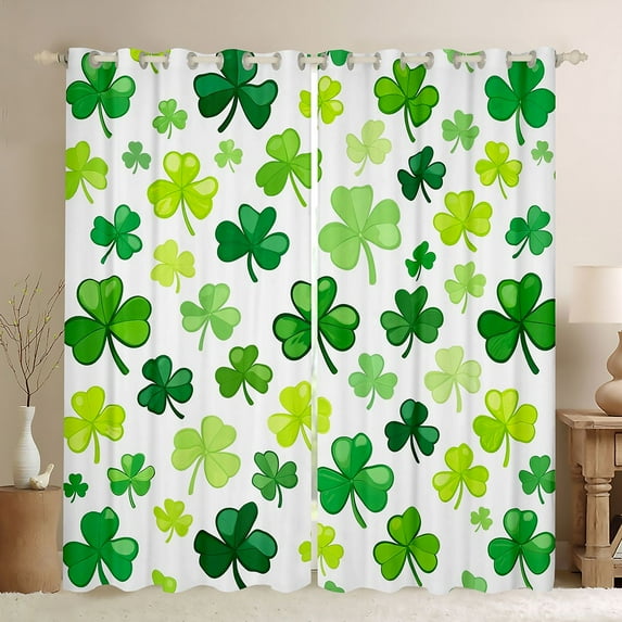 Feelyou Leaf Curtains Pack of 2 (42x84 Each), Seasonal Spring Holiday ...