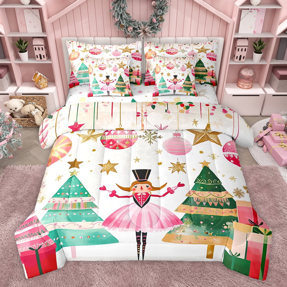 Feelyou Magic Princess Kids Bedding Comforter Set 7pcs, Kawaii ...