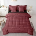 Feelyou Maroon Boho Life Tree Bedding Comforter Set 7pcs, Mandala ...