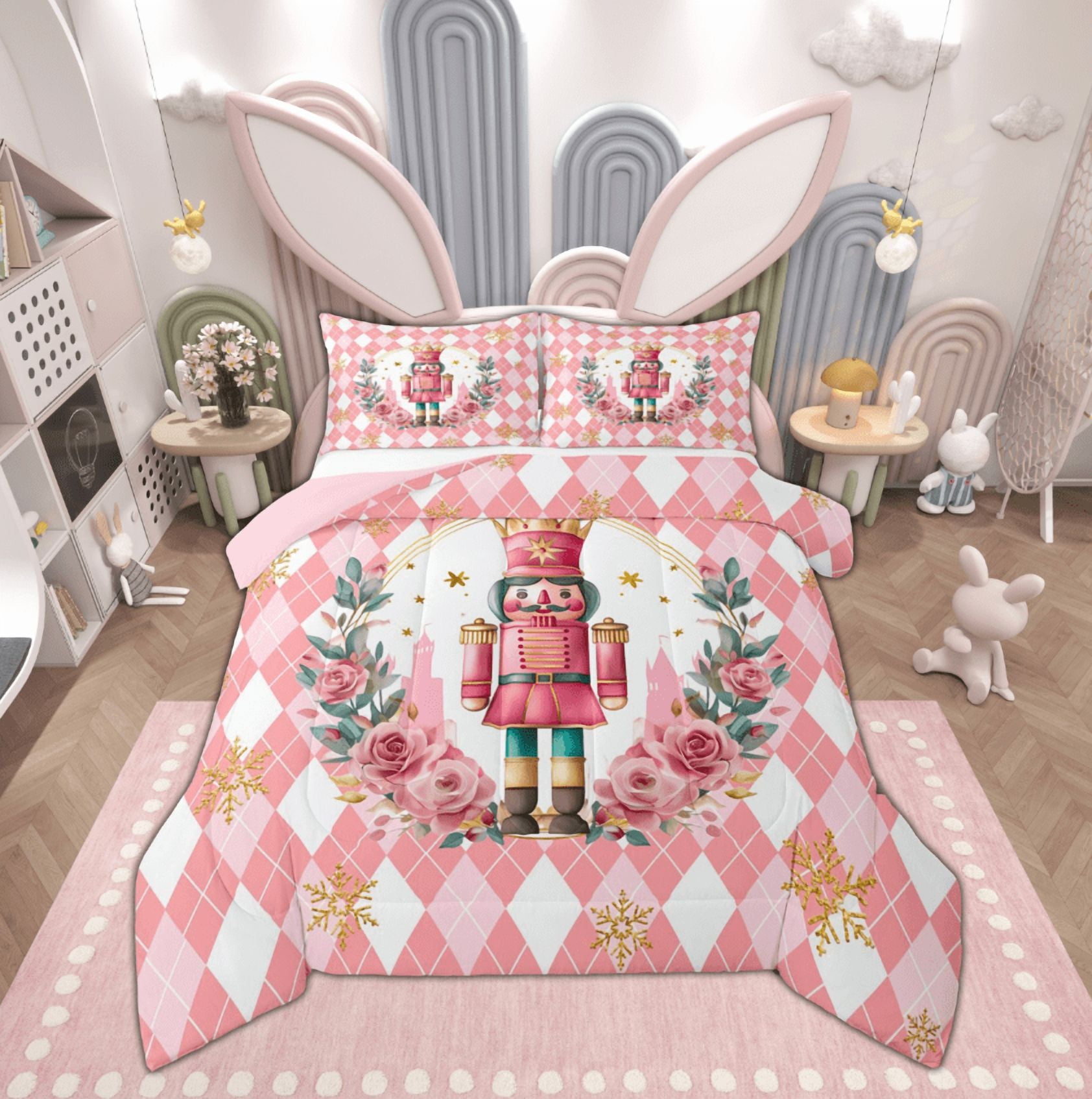 Feelyou Merry Christmas Child Bedding Comforter Set, Cartoon Fairy Tale ...