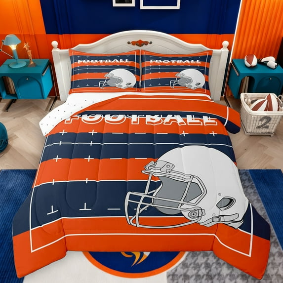 Feelyou Modern Rugby Football Full Size Comforter Sets, Cartoon Soccer ...