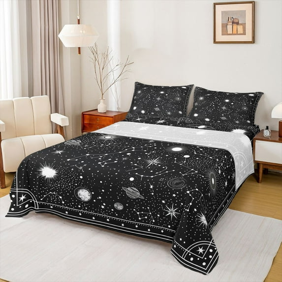 Feelyou Mystic Galaxy Child Bed Sheets, Bohemian Constellation King ...