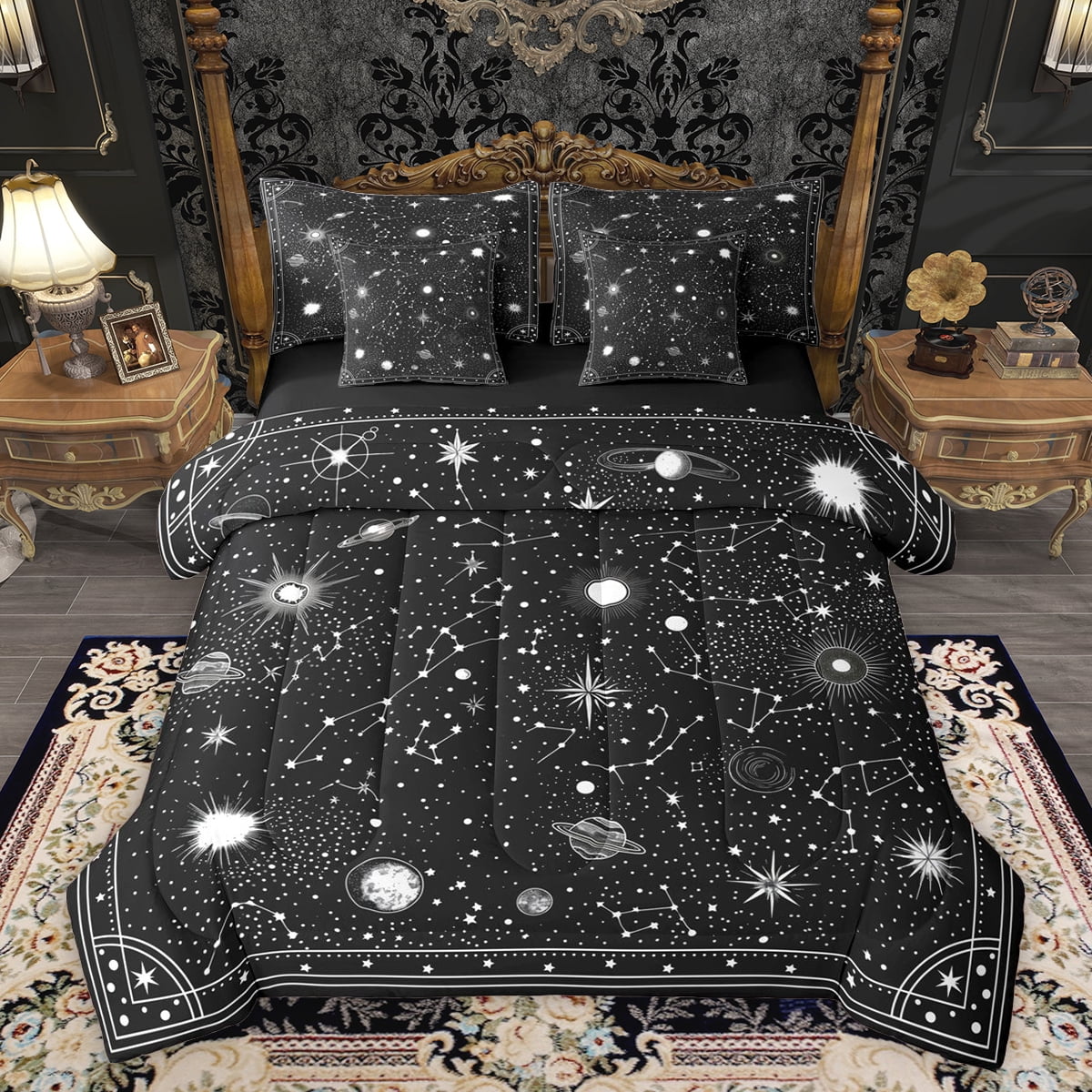 Feelyou Mystic Galaxy Child Twin Bedding Sets 7-Piece, Bohemian ...