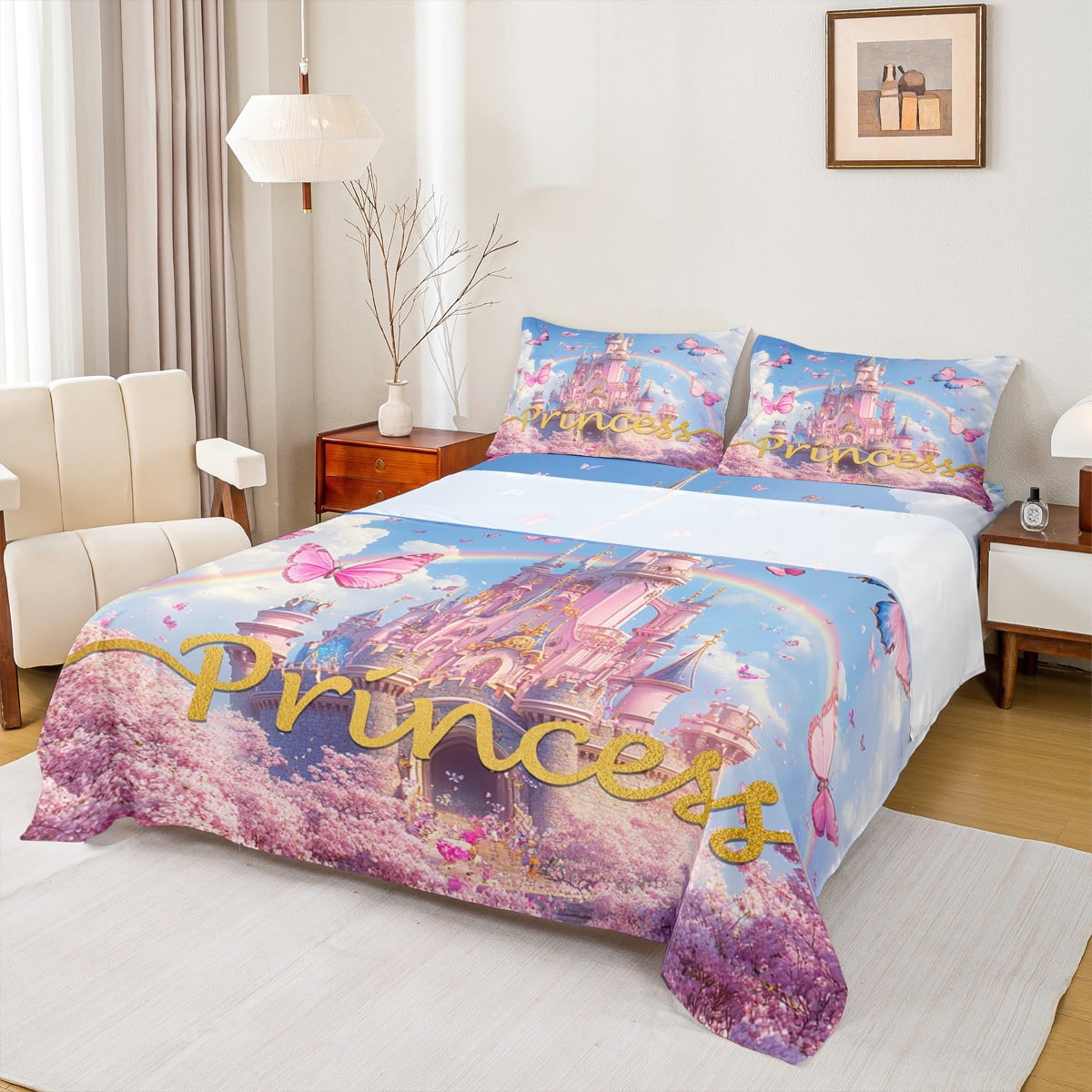 Customer reviews for Feelyou Princess Castle Twin Sheet Sets, Dreamy ...