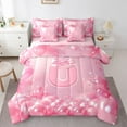 Feelyou Princess Party Bedding Comforter Set 7pcs, Bow Monogrammed O ...