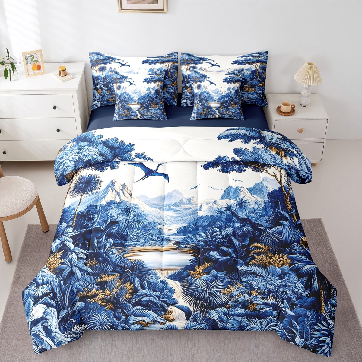 Feelyou Rustic Farmhouse Bedding Comforter Set 7 Pieces for Teen ...