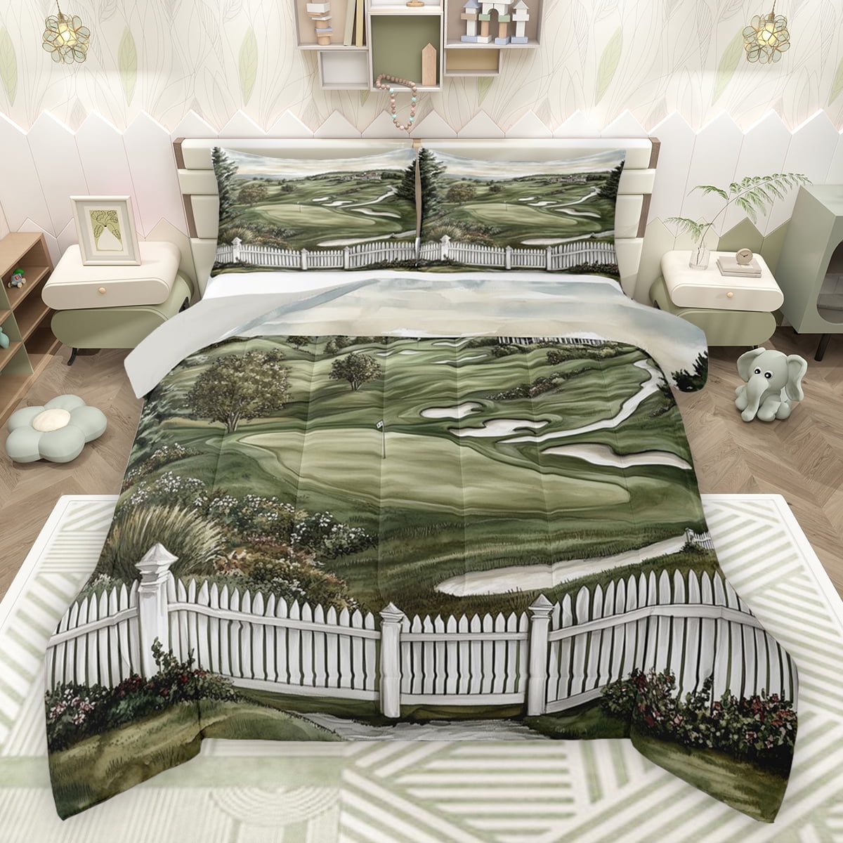 Feelyou Rustic Lodge Cabin Full Size Comforter Sets, Nature Scenery ...