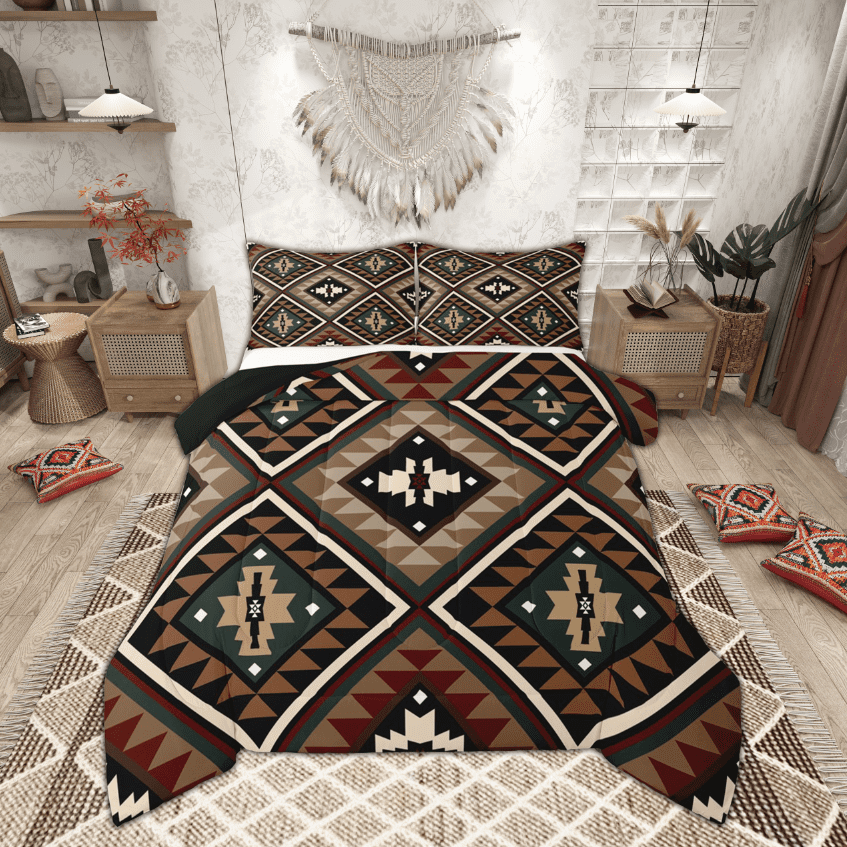 Feelyou Rustic Western Geometric Full Size Comforter Sets, Bohemian ...
