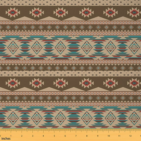 Feelyou Teens Bohemian Aztec Fabric by the Yard 3 Yards, Chic Geometric ...
