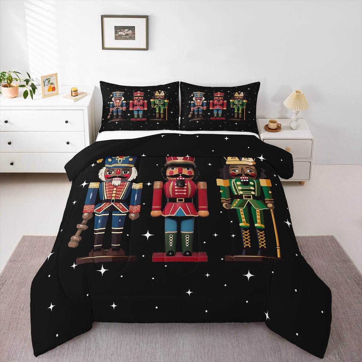 Feelyou Teens Cartoon Nutcracker Bedding Comforter Set, Fairy Tale Twin ...