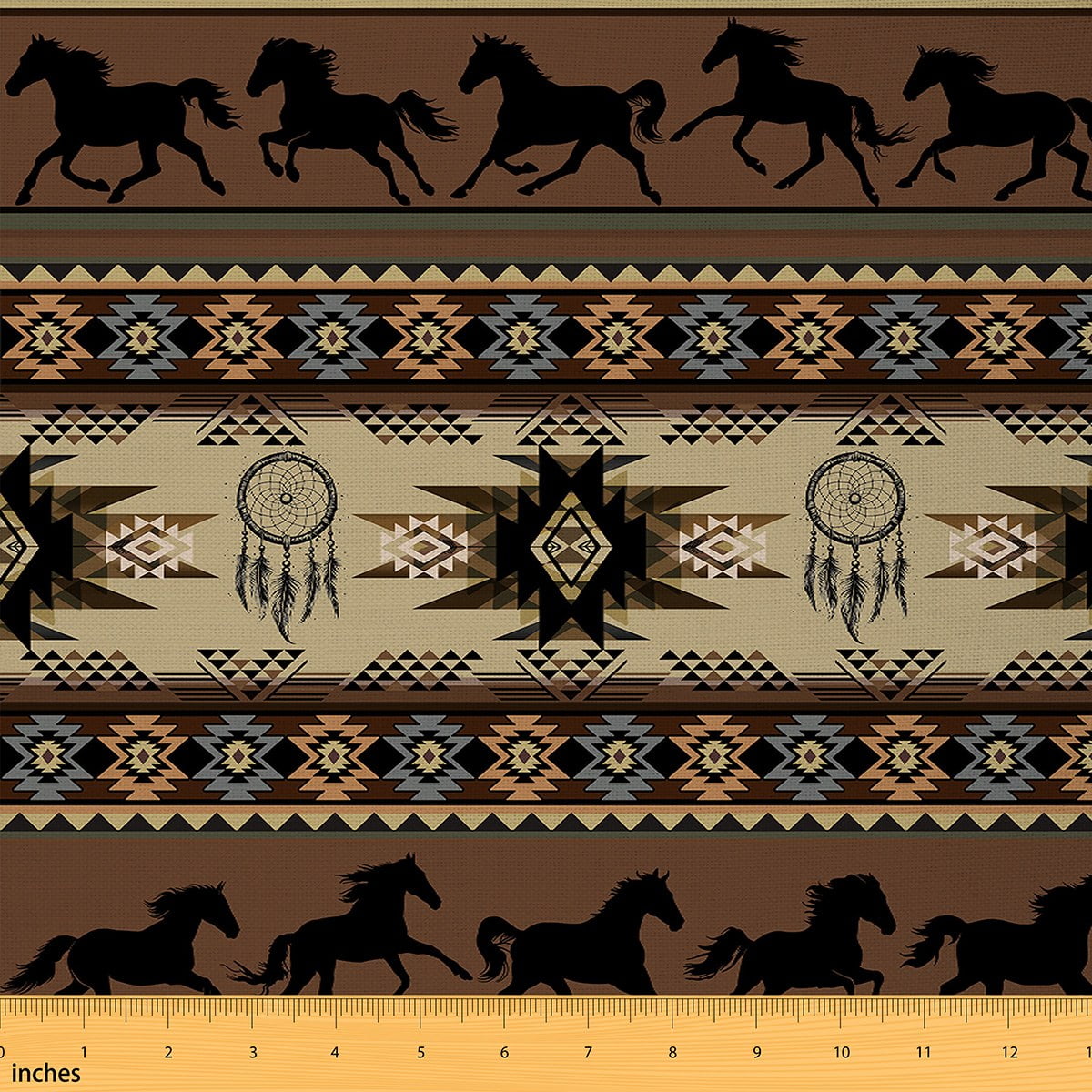 Feelyou Tribal Aztec Fabric by the Yard 10 Yards, Triangle Geometric ...