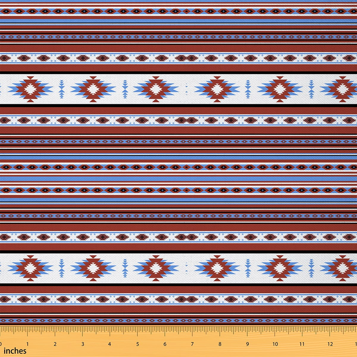 Feelyou Tribal Aztec Kid Fabric by the Yard 10 Yards, Triangle Geometry ...