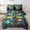 Feelyou Tribal Dragonfly Bedding Comforter Set 7pcs, Rustic Groovy ...