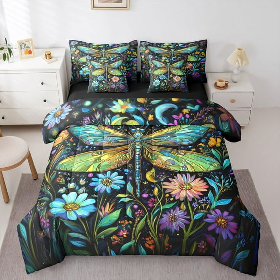 Feelyou Tribal Dragonfly Bedding Comforter Set 7pcs, Rustic Groovy ...