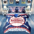 Feelyou Vintage Baseball Sport Full Size Bedding Sets for Boys, Cartoon ...