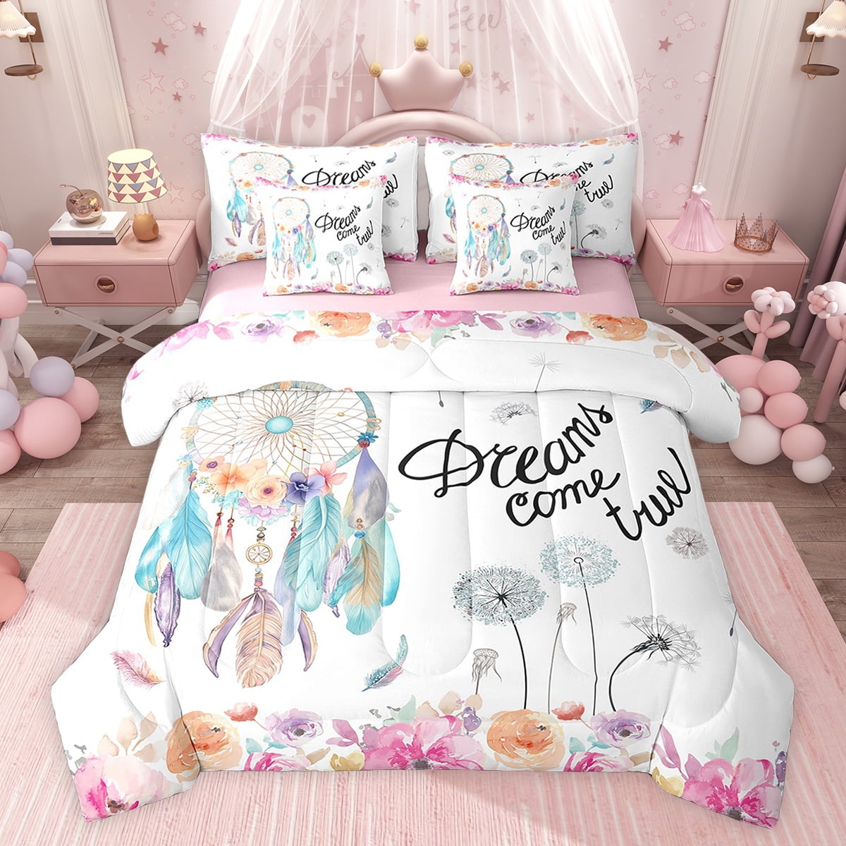 Feelyou Western Dreamcatcher Twin Bedding Sets 7-Piece, Rustic ...