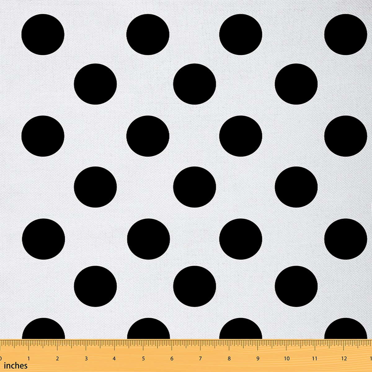 Feelyou White Black Dots Fabric by the Yard 1 Yard, Circle Abstract ...