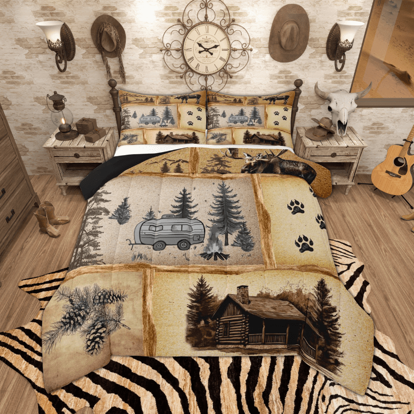 Feelyou Woodland Adventure Camper King Size Comforter Sets, Jungle ...