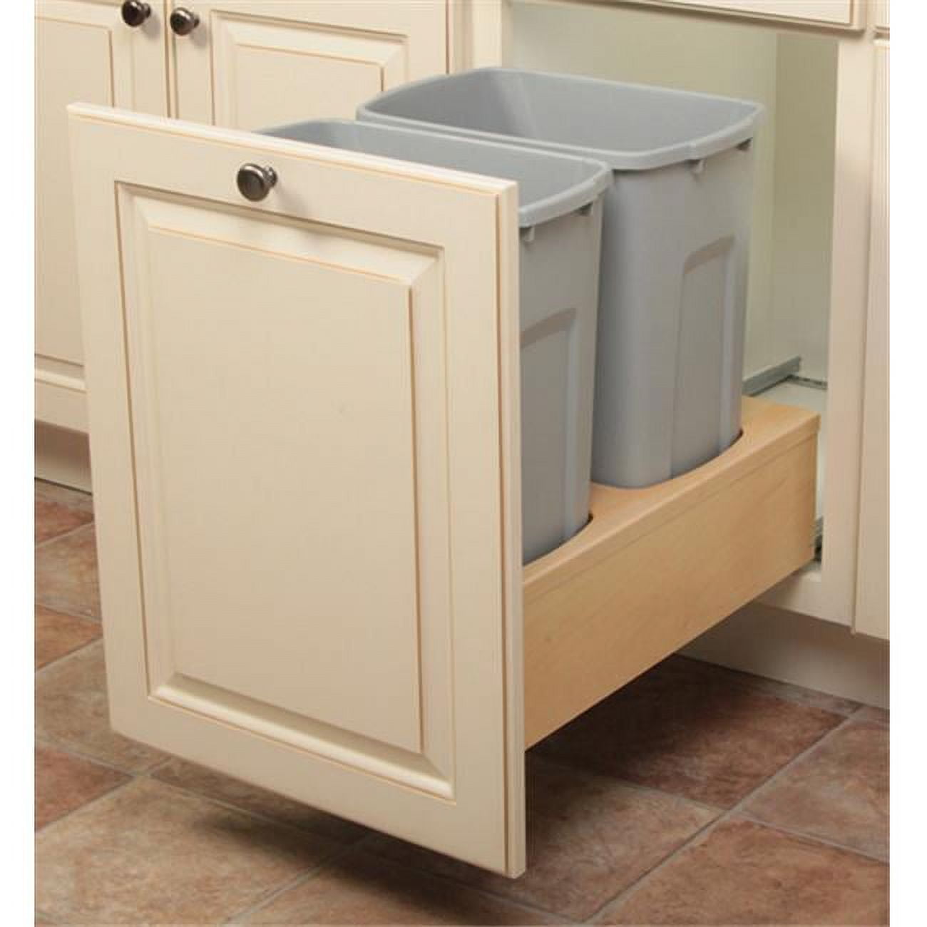 Feeny FEWUSC15.2.35 PT 2-35 qt. Soft Close Door Mount Waste Bins with ...