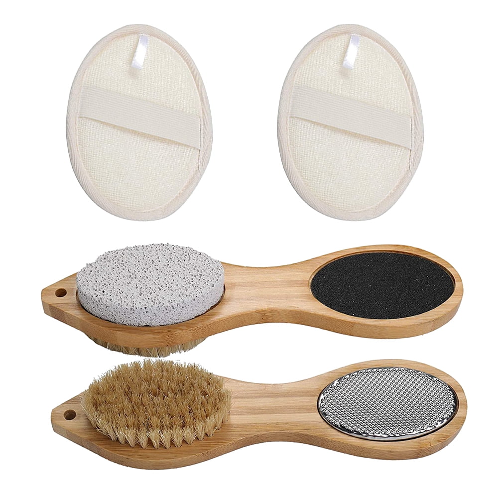 Feet 4 in 1 Rubbing Board Foot Cleaning Brushes Files - Walmart.com