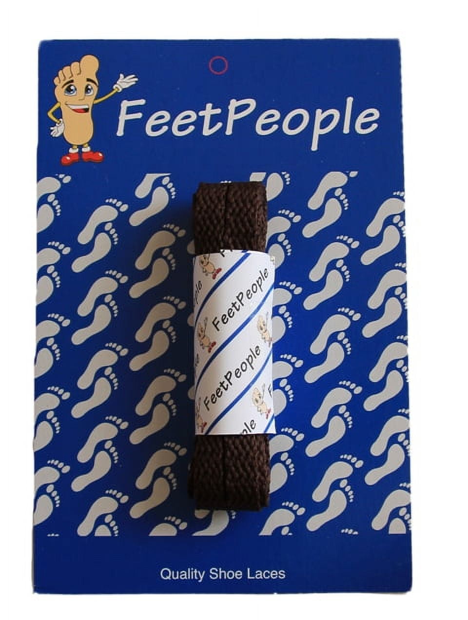 Feetpeople, Flat Shoe Laces, 36 Inch, Brown, Polyester Blend - Walmart.com